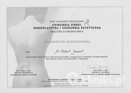 lek. Robert Jamont, chirurg plastyczny Zielona Góra | Kliniki.pl
